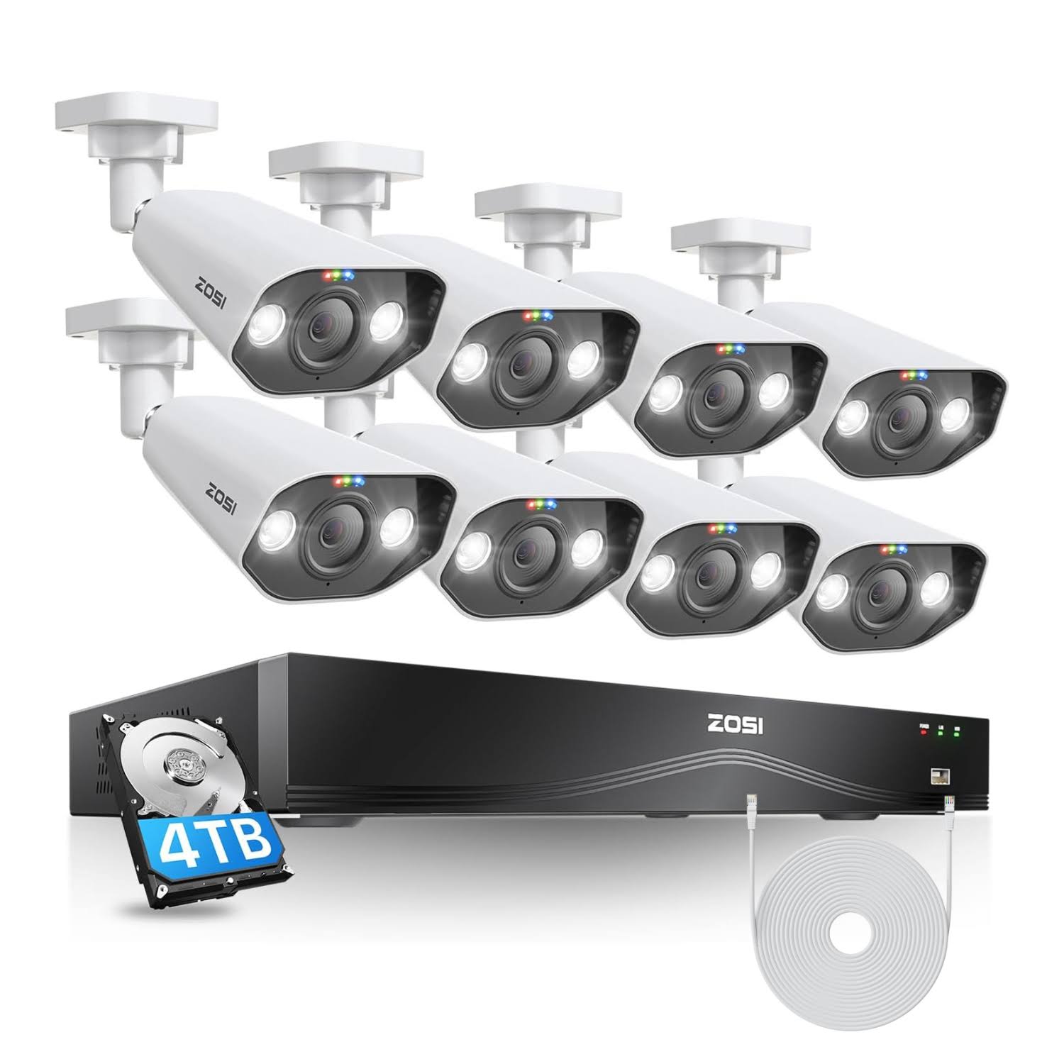 C182 32-Kanal 4K PoE Sicherheitssystem mit dualem HDD-Schacht | 2 Wege ...